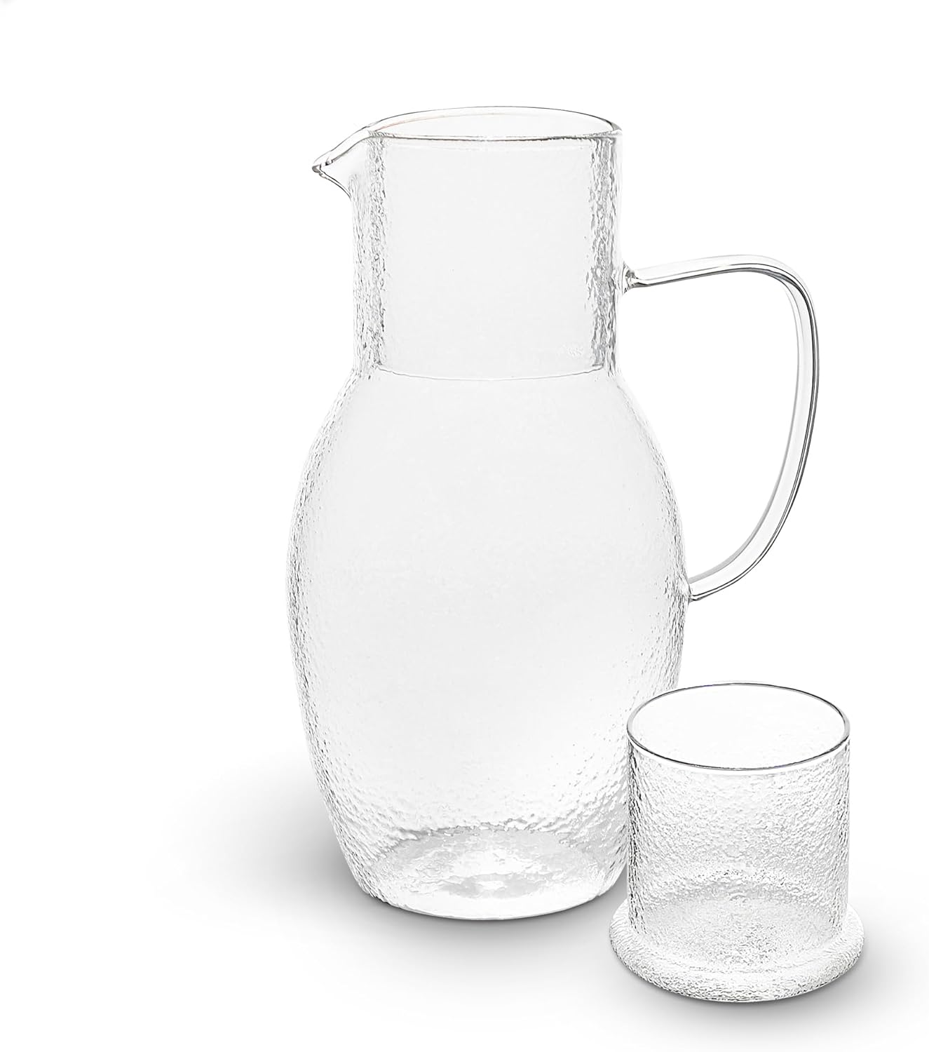 Amazon.com: elle decor Bedside Pitcher Set | 44-Ounce Carafe with Cup ...