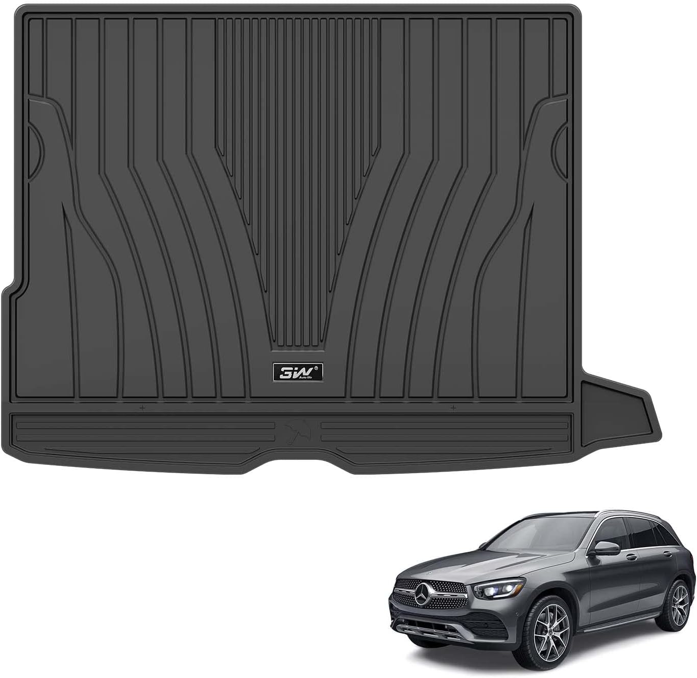 3W TPE All Weather Custom Boot mat for Mercedes Benz GLC 2016-2023 ...