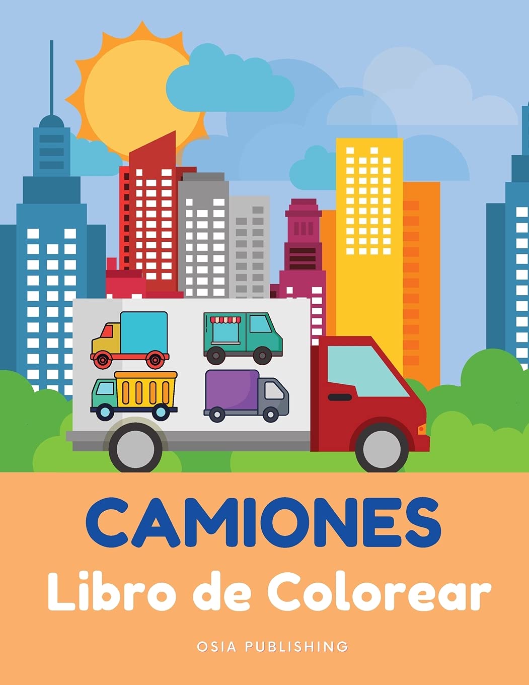 Camiones Libro De Colorear Gran Libro De Colorear Y Actividades ...