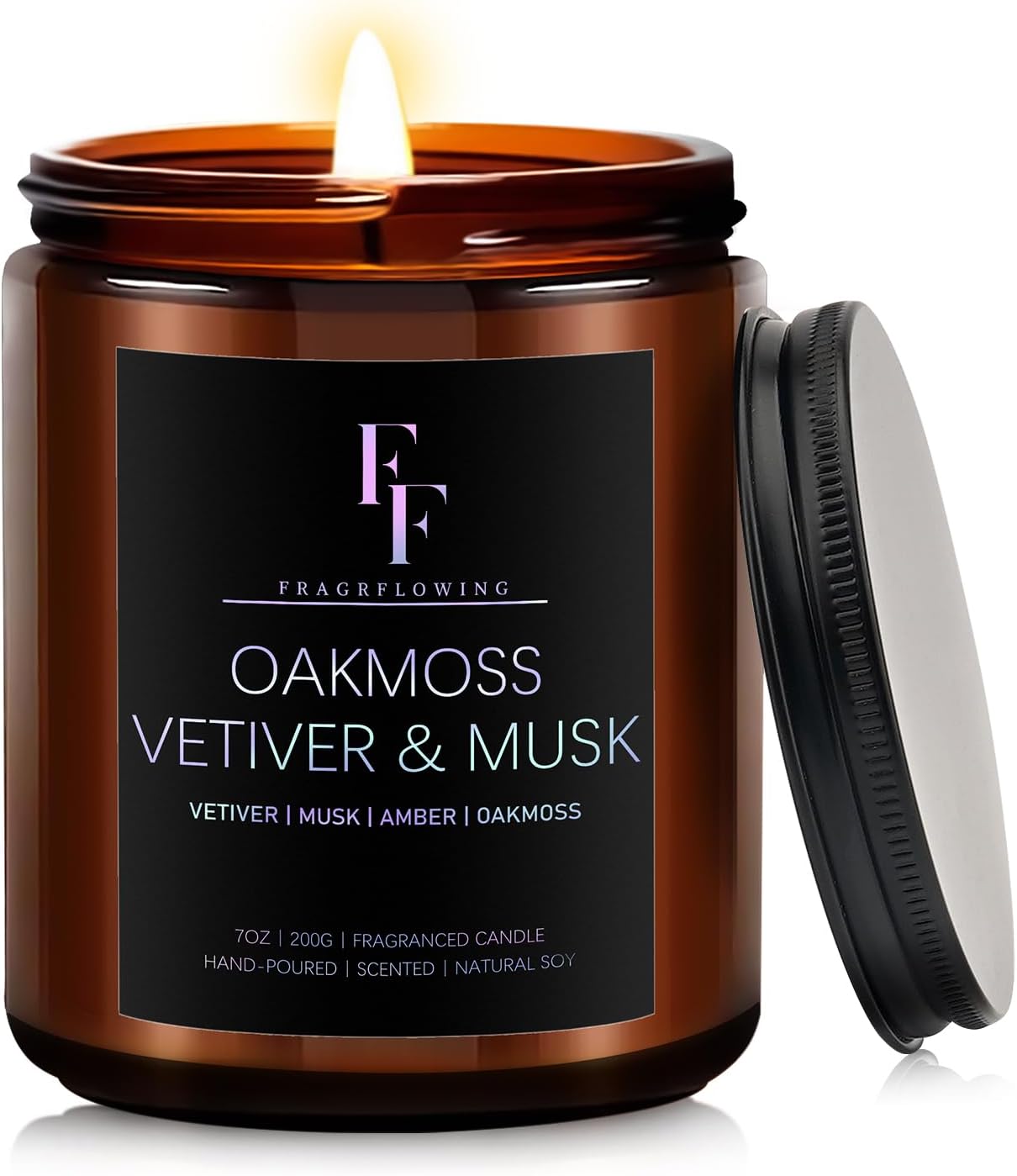 Amazon.com: Oakmoss, Vetiver & Musk Scented Candles,Candles for Home ...