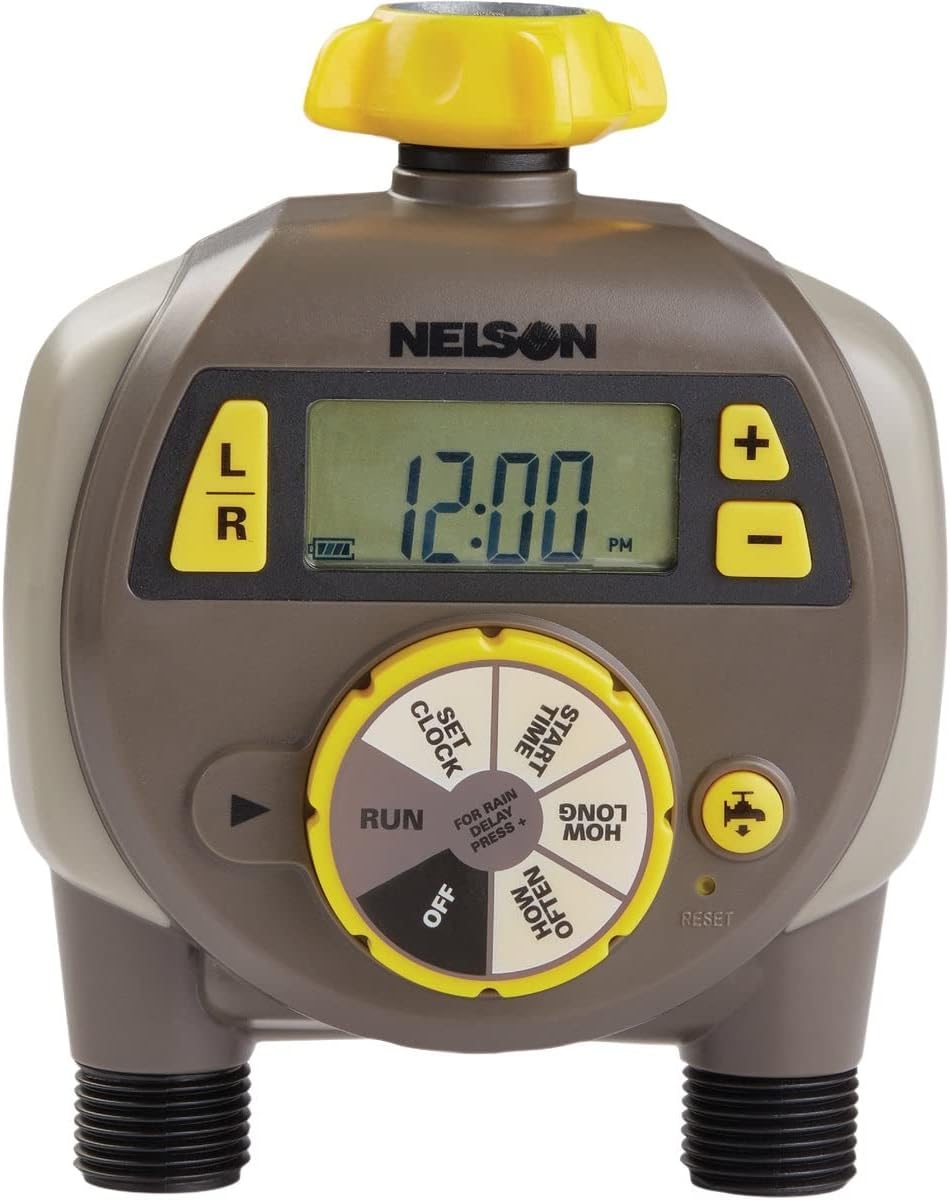 Amazon.com : Nelson Dual Outlet Electric Water Timer with Large LCD ...