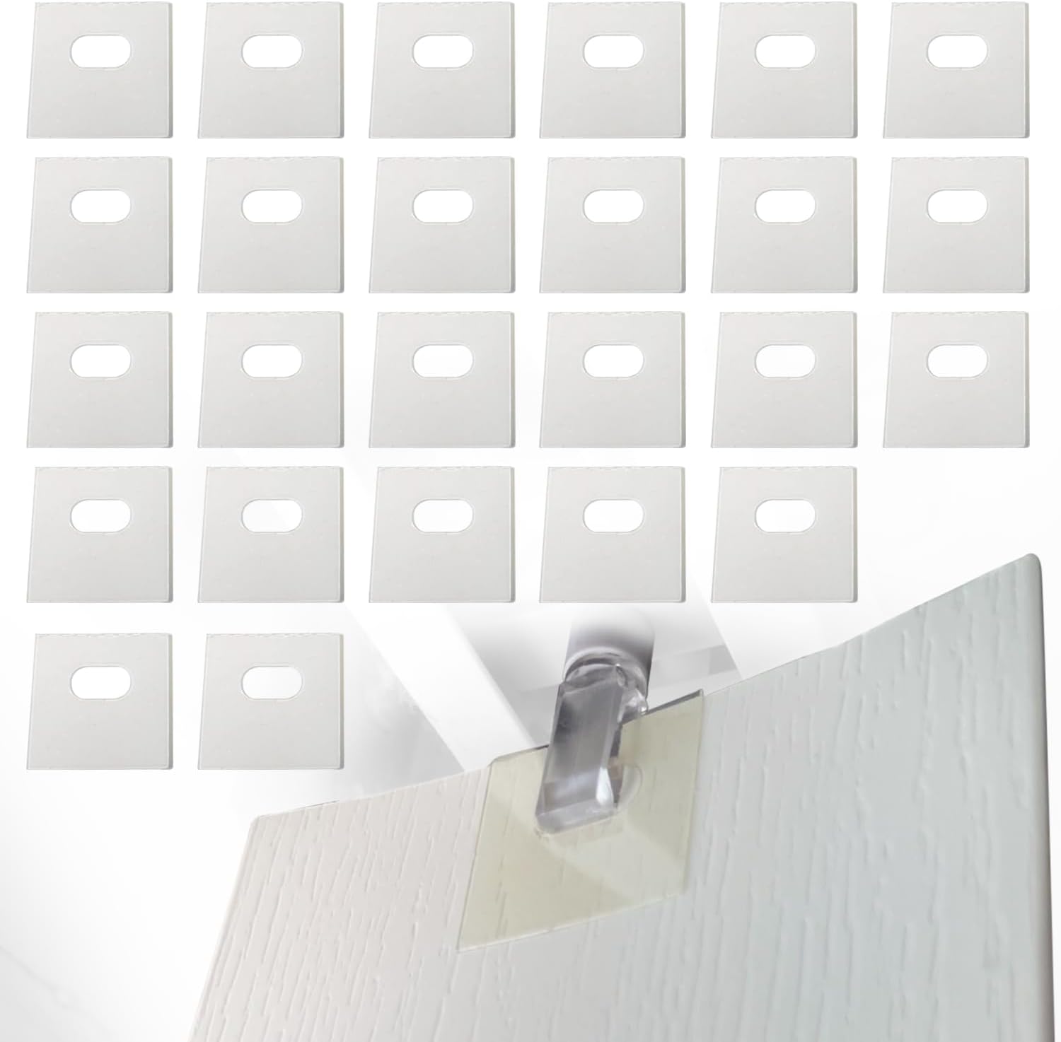 Impresa Clear Vertical Blind Repair Tabs - 50 Clear, Stick-On Tabs (25 ...