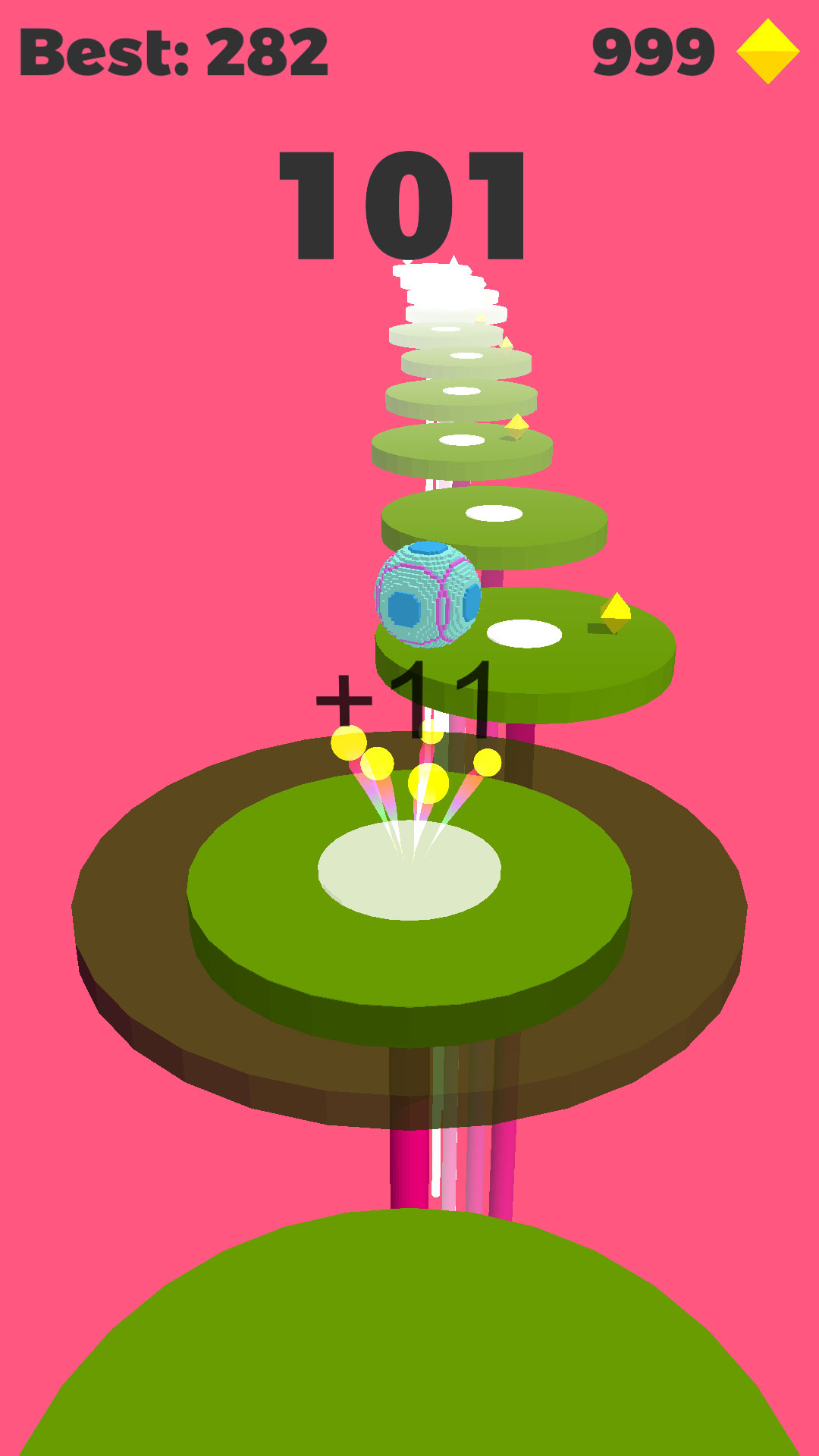 Magic Tiles Hop EDM Rush! Splashy Bouncing Ball Hop 3D Dancing Color ...