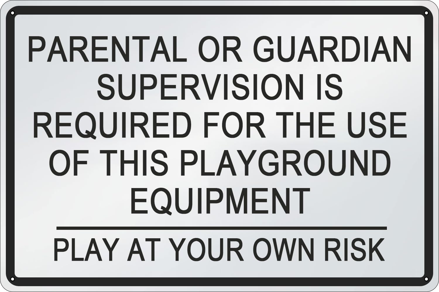 Amazon.com: Metal Tin Signs - Parental Supervision Required For ...