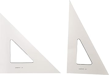 Amazon.com: ALVIN - Transparent Triangle Set, Economical Drafting Tool ...