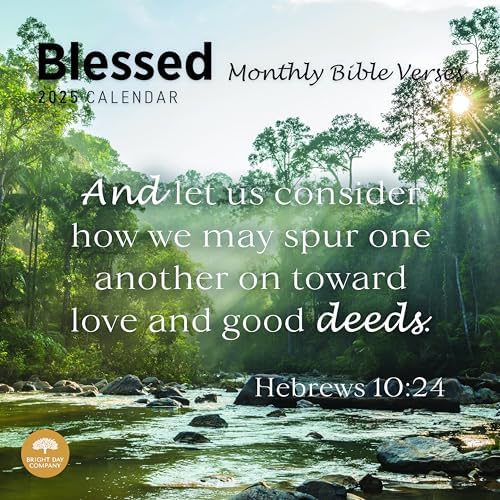 Amazon.com: Bright Day Calendars 2025 Blessed (Monthly Bible Verses ...
