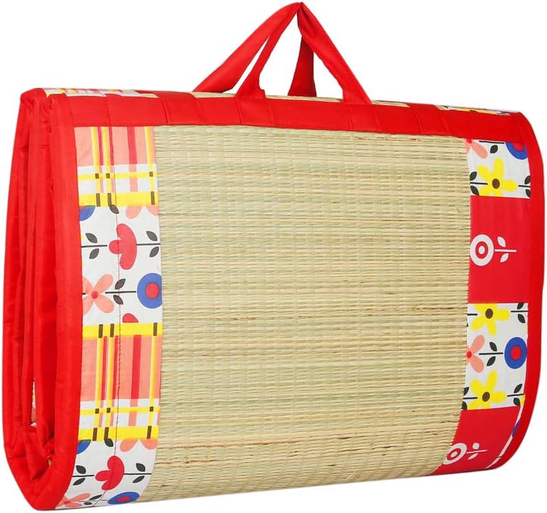 CRAFT OF INDIA Printed Asian Mat (Red, Cotton, Standard) : Amazon.in ...