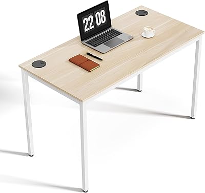 Amazon.com: Yaheetech Modern Computer Desk Writing Study Table Dining ...