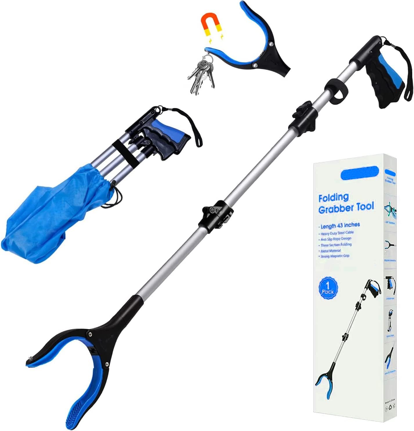 Amazon.com: Reacher Grabber Tool, 31" Grabbers for Elderly, Lightweight ...