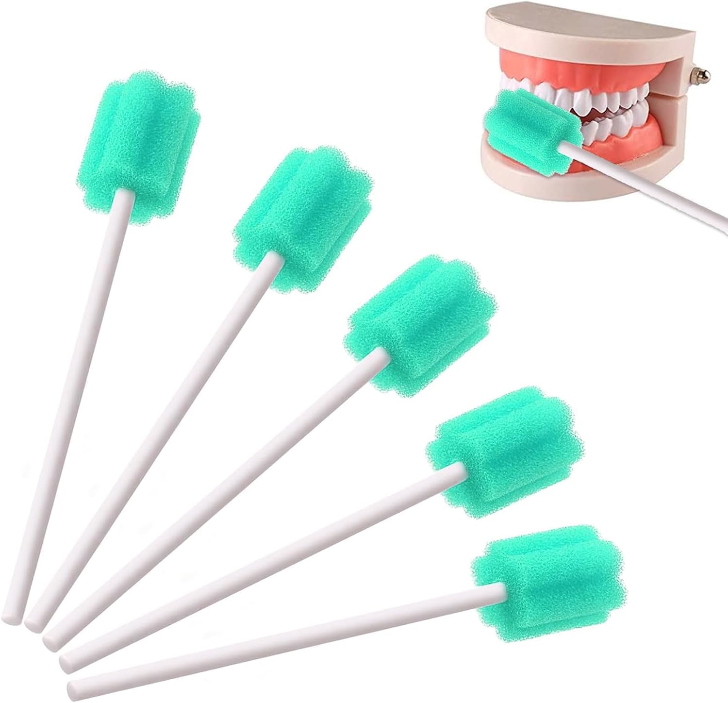 Pack of 100 Oral Care Sticks, Oral Hygiene, Oral Care Sticks, Cotton ...