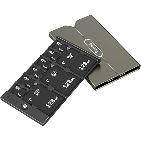 SMALLRIG 6-Steckplätze Speicherkartenhalter Tasche für 3 SD-Karten + 2 ...