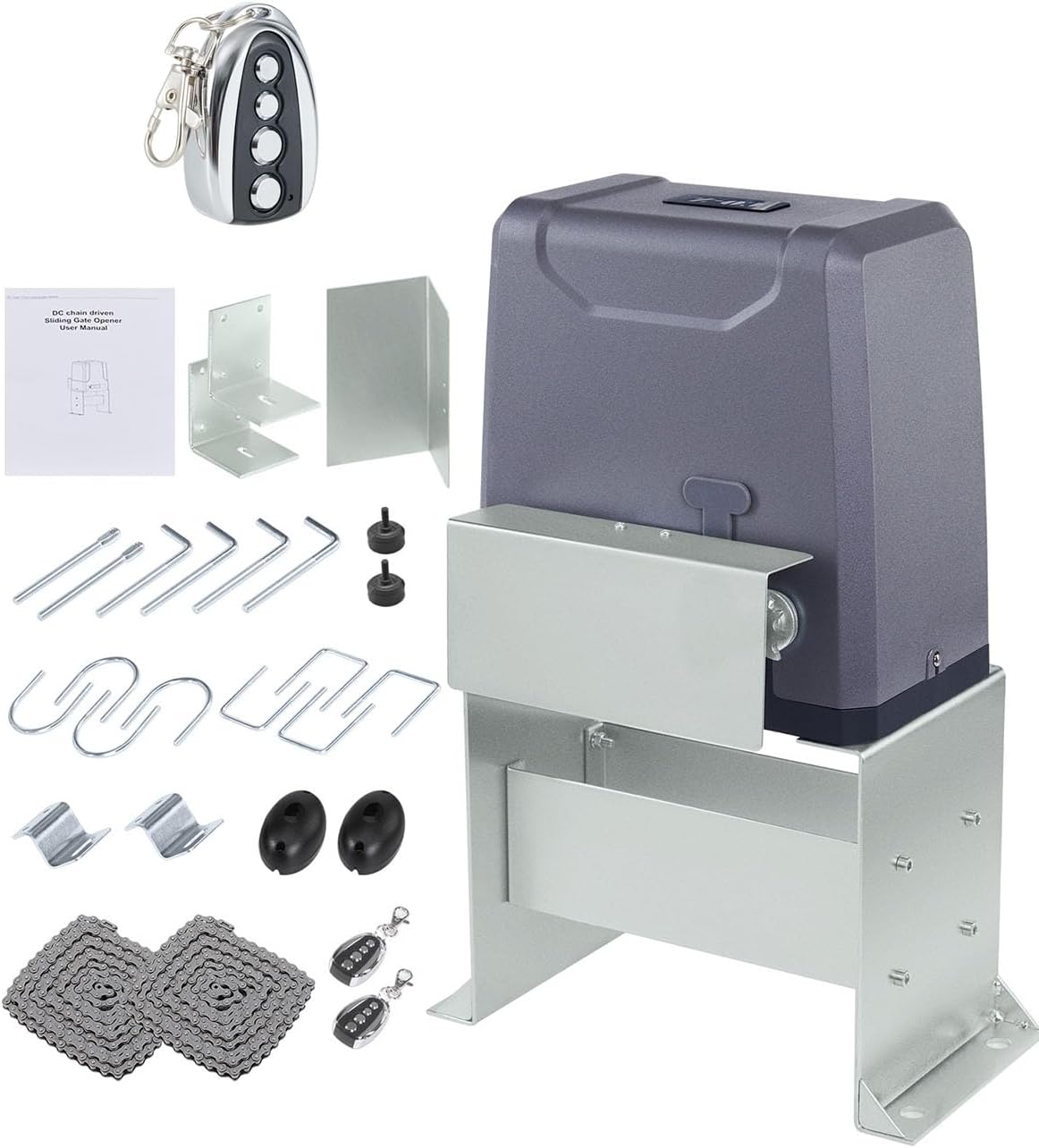 Amazon.com: CO-Z Automatic Sliding Gate Opener 3300 LBS with 3 Remote ...