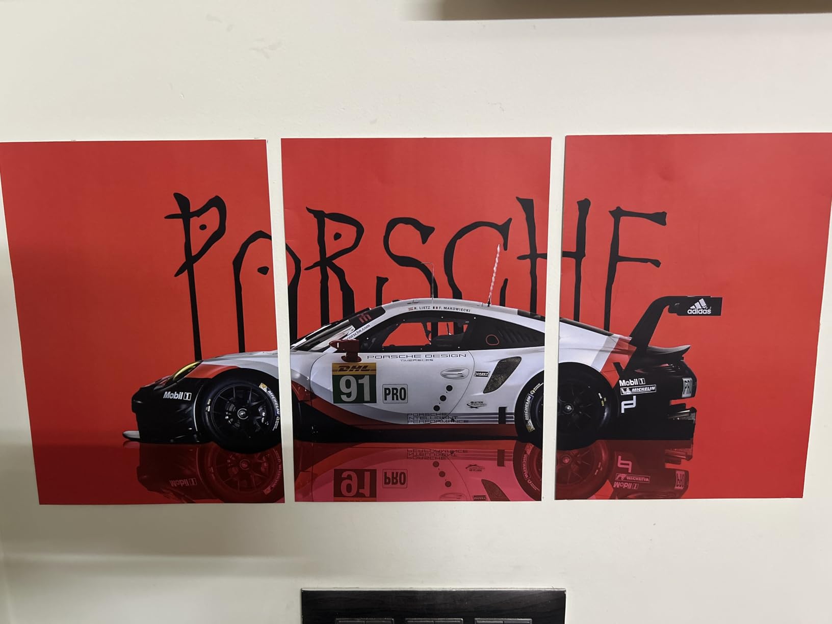 zenithink Porsche Racing Car Wall Poster,Pack Of 3-8x12 inch (A4 Size ...