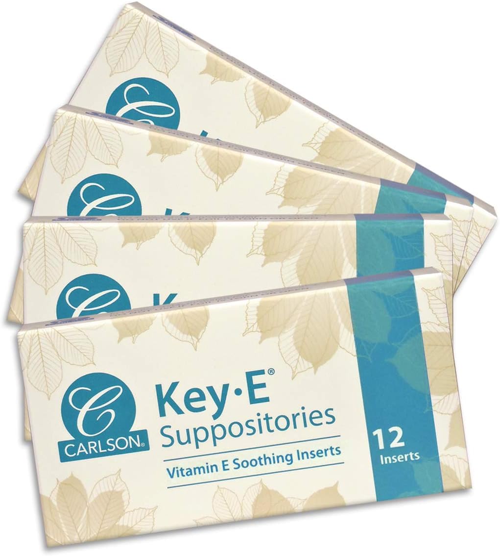 Amazon.com: Carlson - Key-E Suppositories, 30 IU Vitamin E Suppository ...