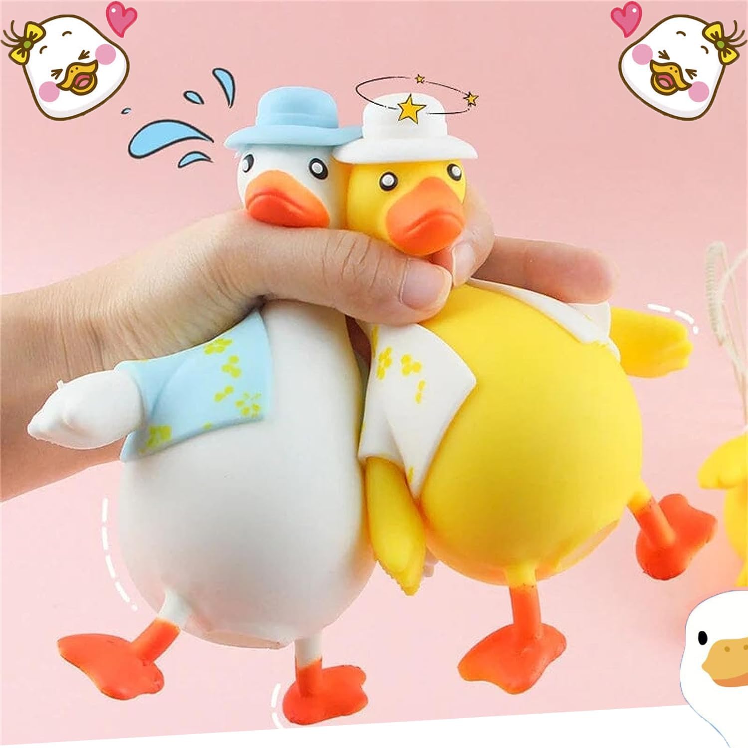 baodaotiehe Stress Relief Toy Duck,Dress Up Duck Toy,Cute Duck Dress Up ...