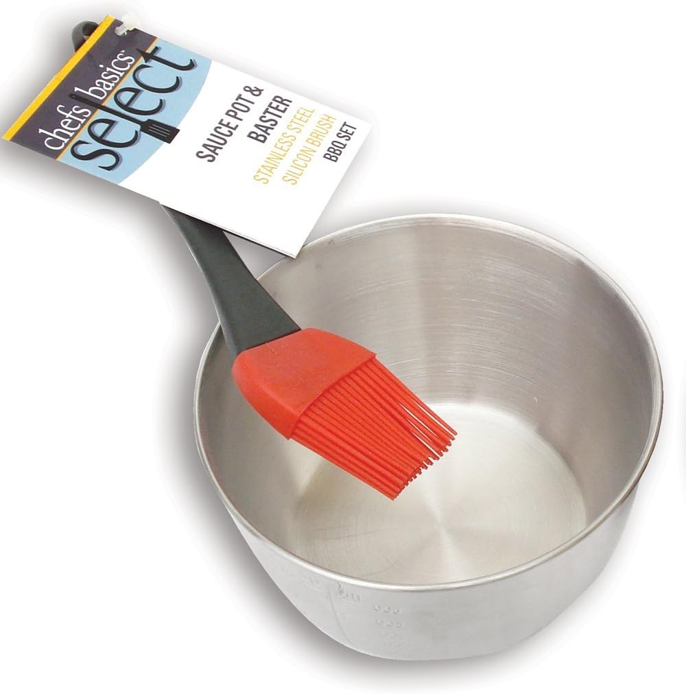 Amazon.com : Chefs Basics HW5248 Barbeque Basting Pot and Silicone ...