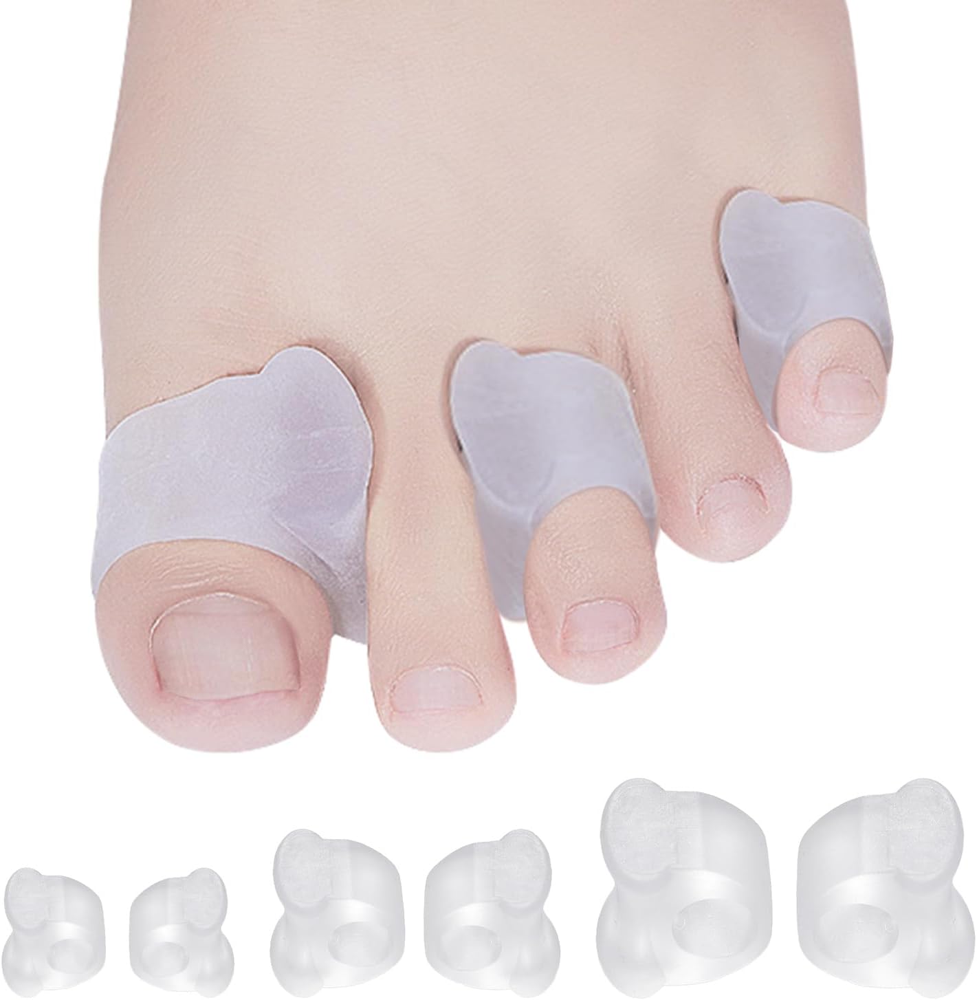 Amazon.com: 18Pcs Gel Toe Separator, Pinky Toe Separators, Big Toe ...