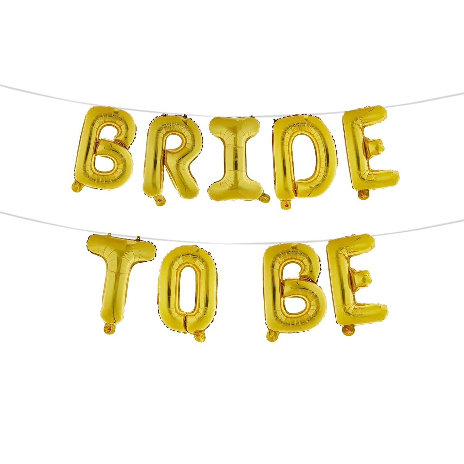 Buy Just Party Golden Bride To Be Theme Foil Balloon Banner Combo - Set ...