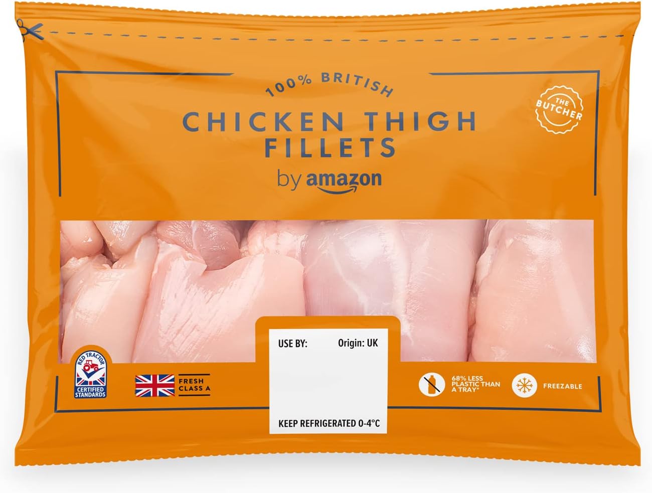 by Amazon British Fresh Chicken Thigh Fillets Skinless and Boneless ...