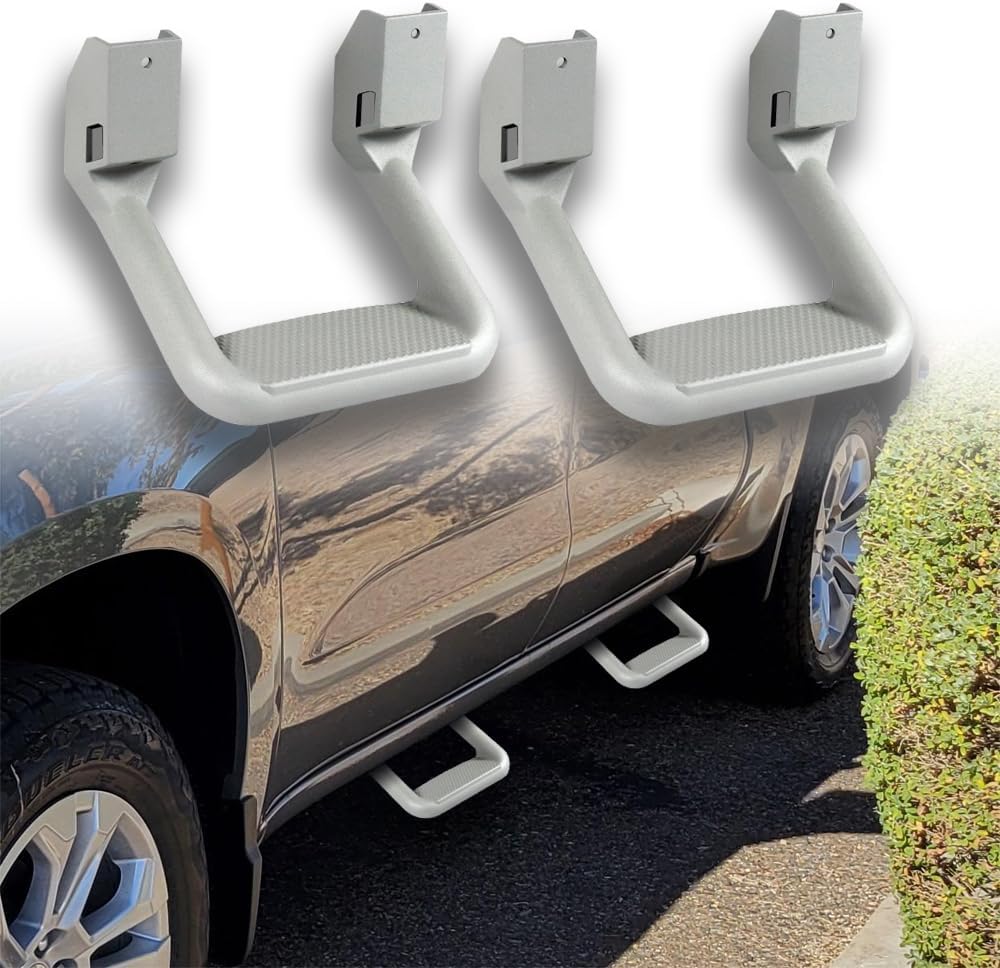 Amazon.com: Universal Side Step Bars for Truck SUV, 1-Inch Diameter ...