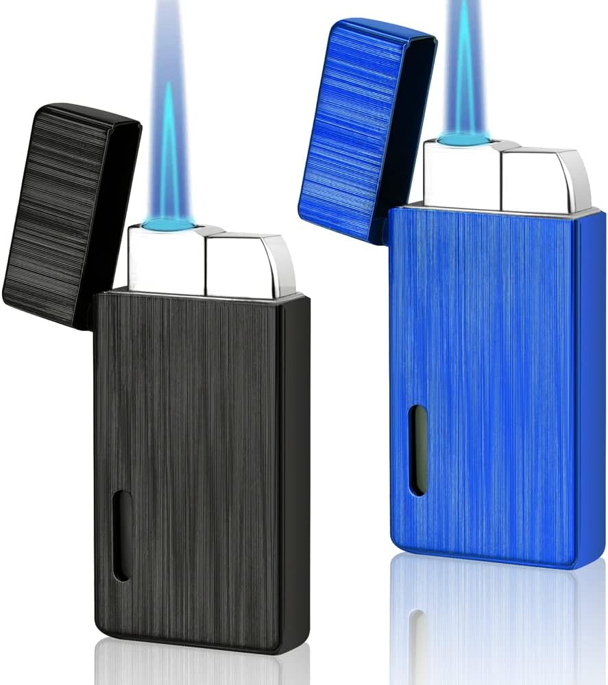 Amazon.com: 2 Pack Torch Lighters, Refillable Butane Lighter with ...