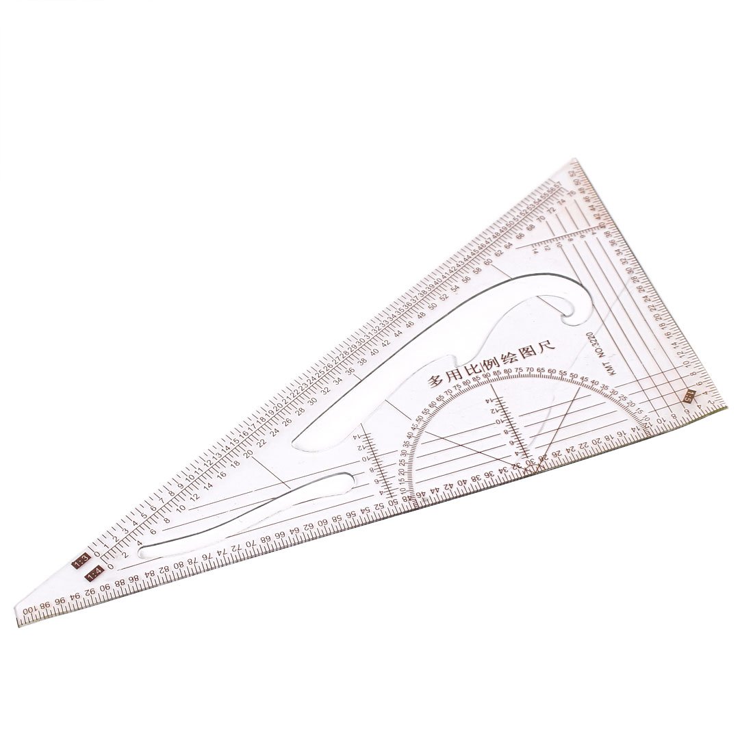 Amazon.com: uxcell 1:3 1:4 1:5 Proportion Triangle Scale Ruler for ...