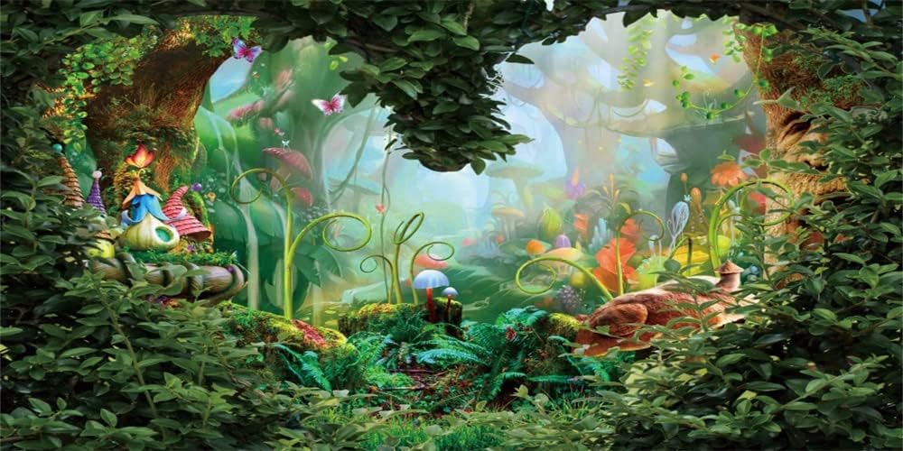 Amazon.com : Yeele 20x10ft Spring Enchanted Fairy Tale Forest Backdrop ...