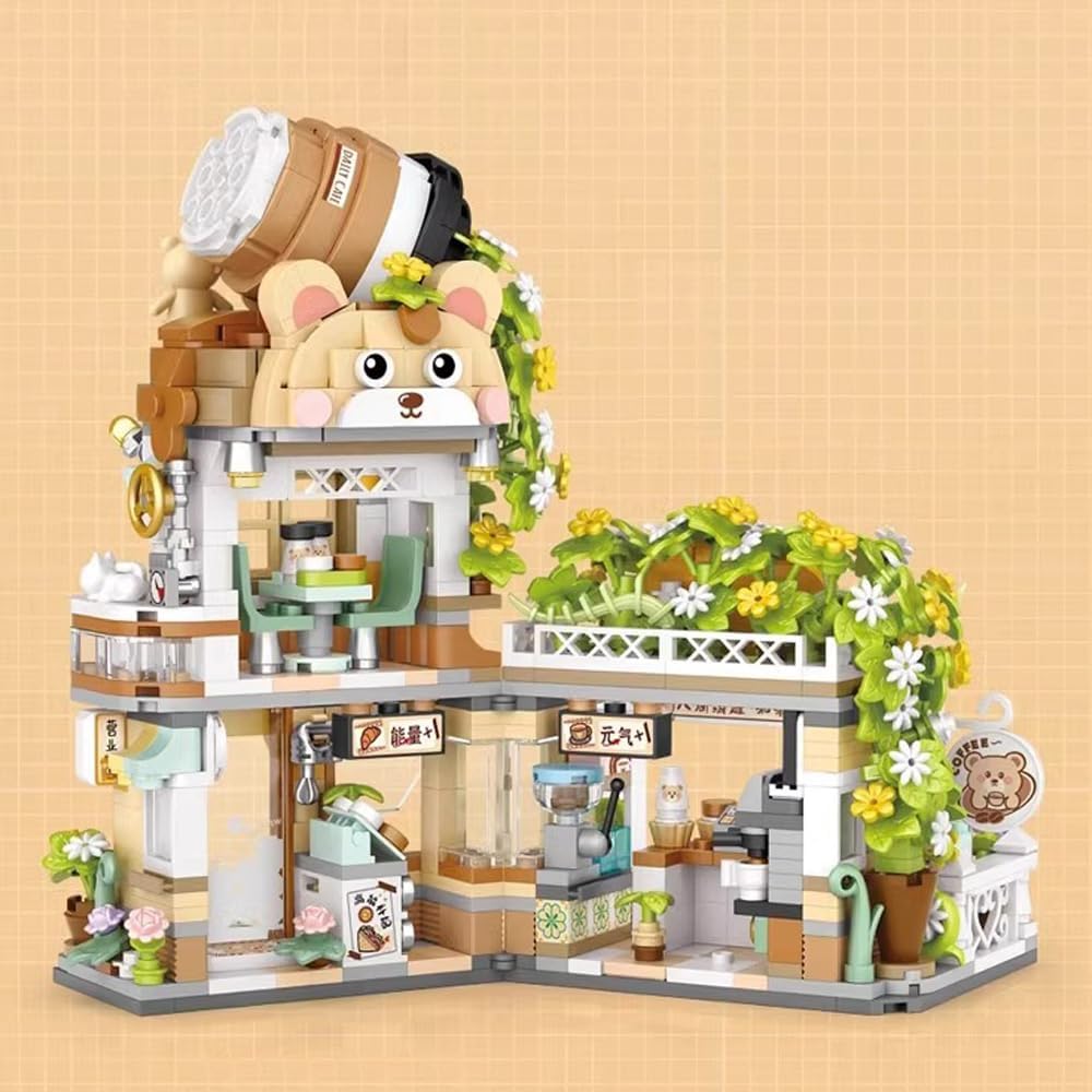 City Cafe – Bloques de construcción, juego de construcción de cafetería ...