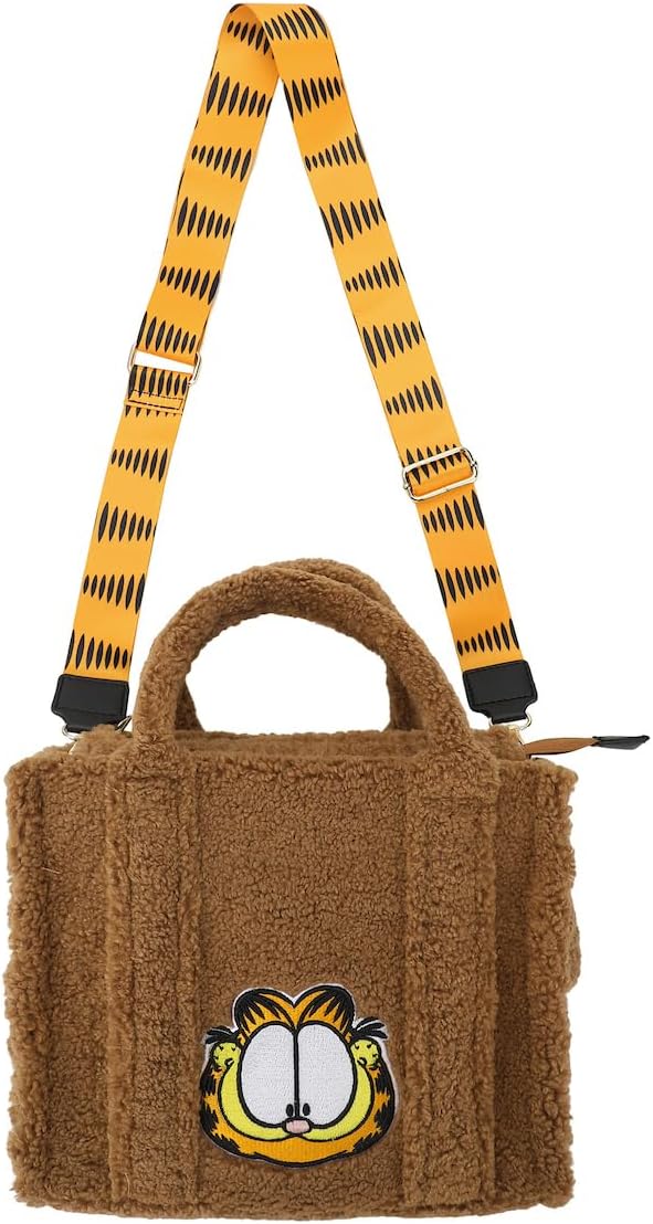 Amazon.com: Garfield Faux Shearling Tote Bag : Clothing, Shoes & Jewelry