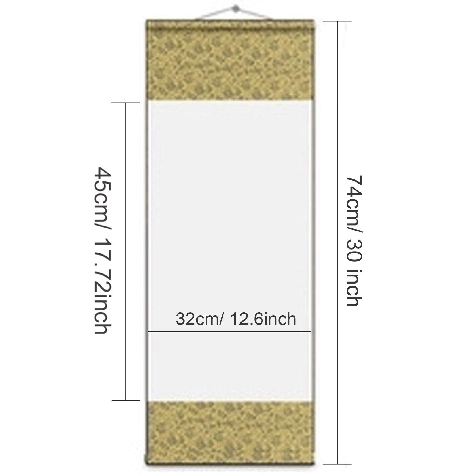 Blank Painting Scrolls Blank Hanging Scrolls Calligraphy Wall Mounting ...
