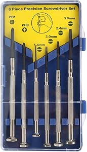 VTECHOLOGY 6Pcs Mini Screwdriver Set, Eyeglass Repair Screwdriver, Precision Repair Tool Kit ...