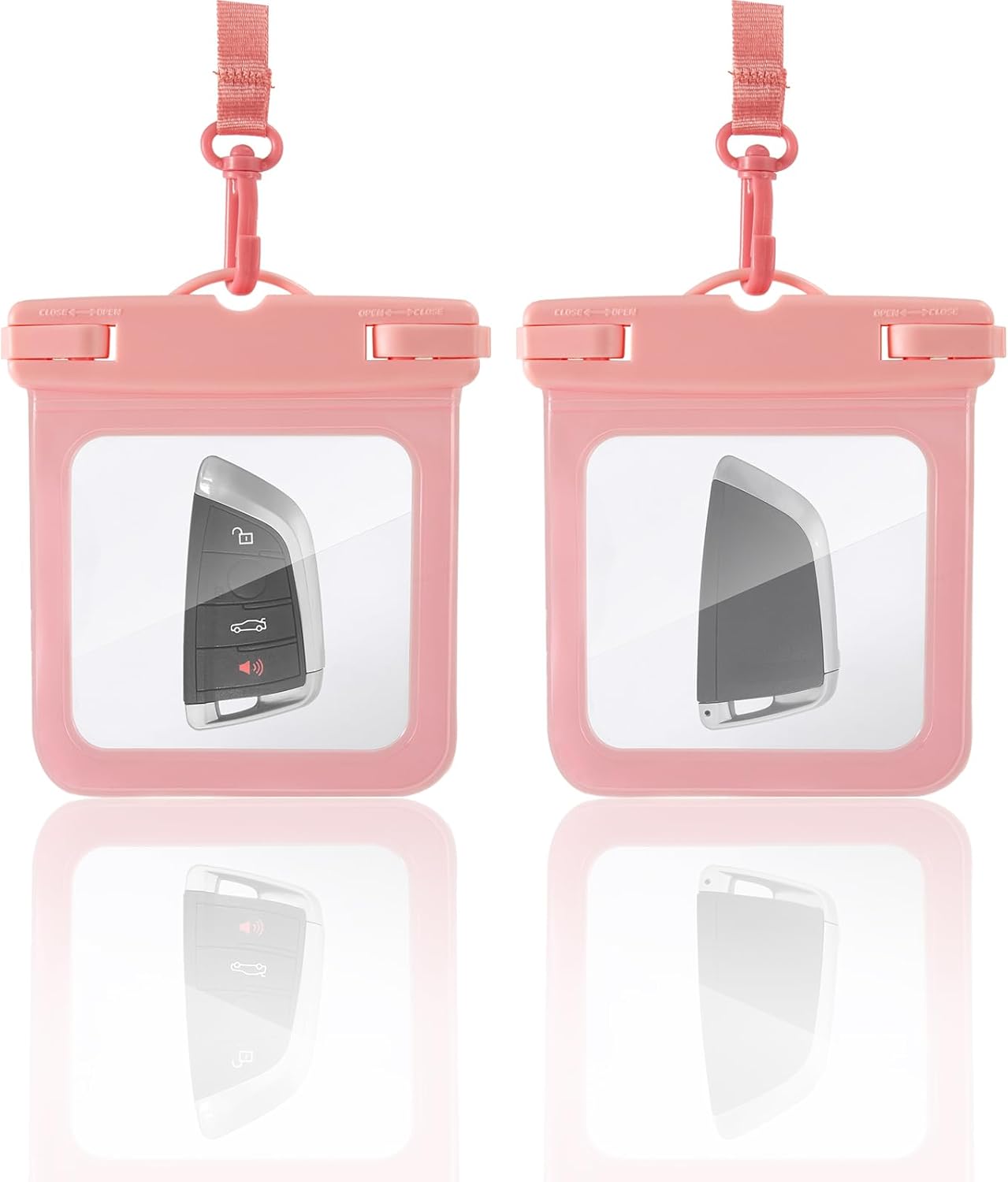 Amazon.com: 2 Pack Submersible Waterproof Wallet Dry Car Key Fob Case ...