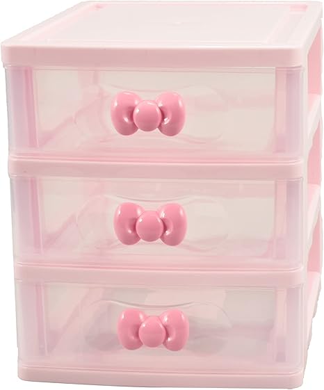 Amazon.com: Lovely Pink Mini Receiving Storage Box With Multi-layers ...