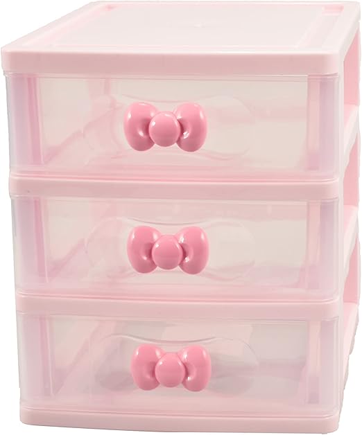 Amazon.com: Lovely Pink Mini Receiving Storage Box With Multi-layers ...