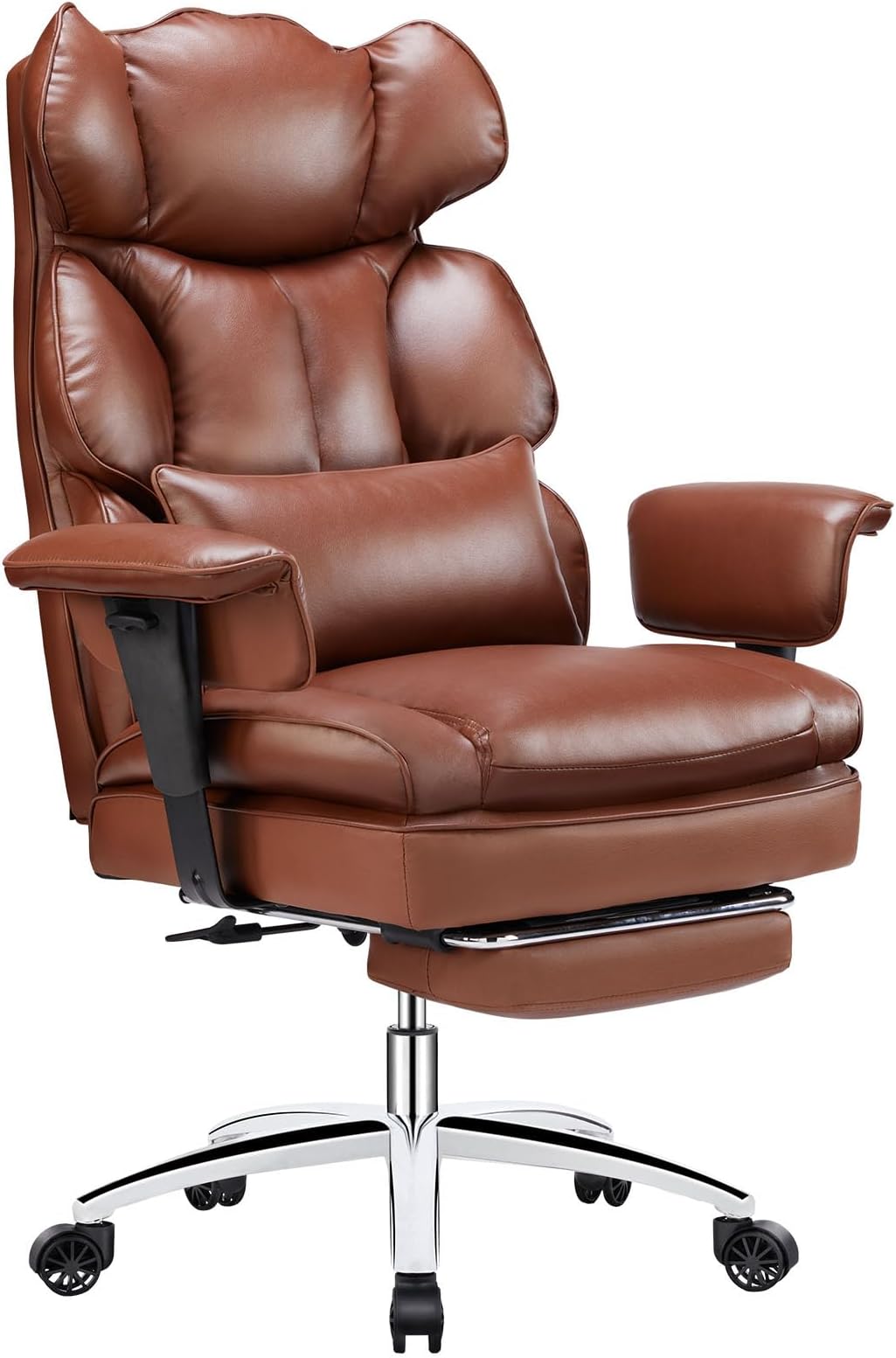 Amazon.com: Sweetcrispy Home Office High Back Reclining Desk Chair with ...