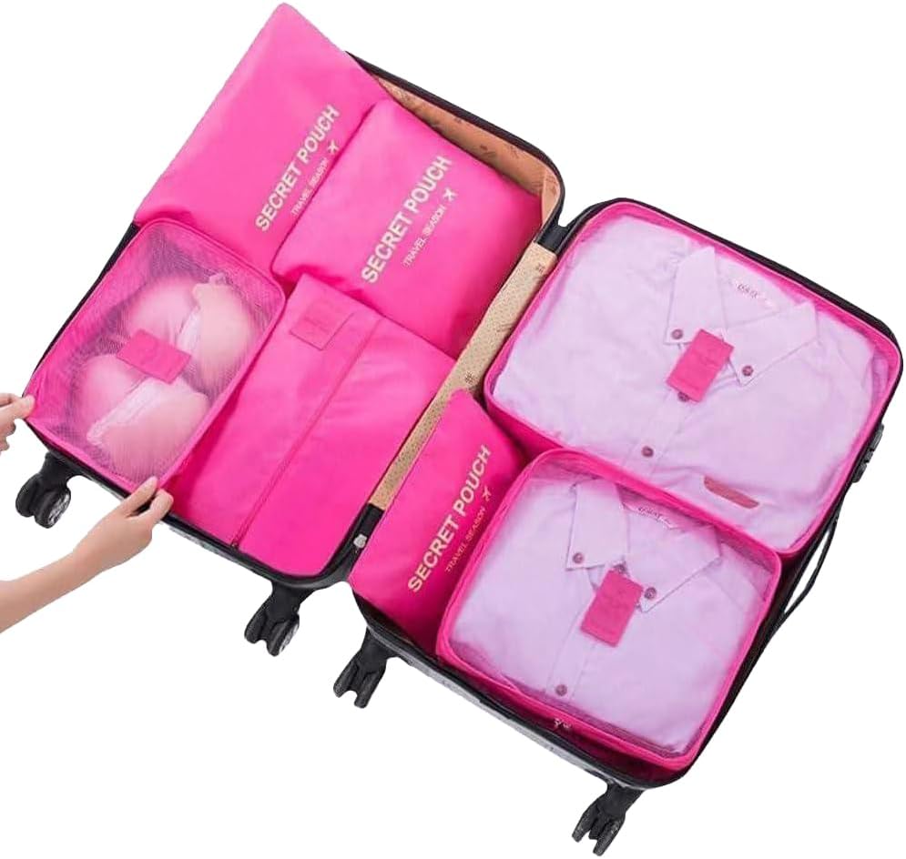 Amazon.com: CJWM - 8 Set Packing Cubes Suitcase Bags Organizers For ...