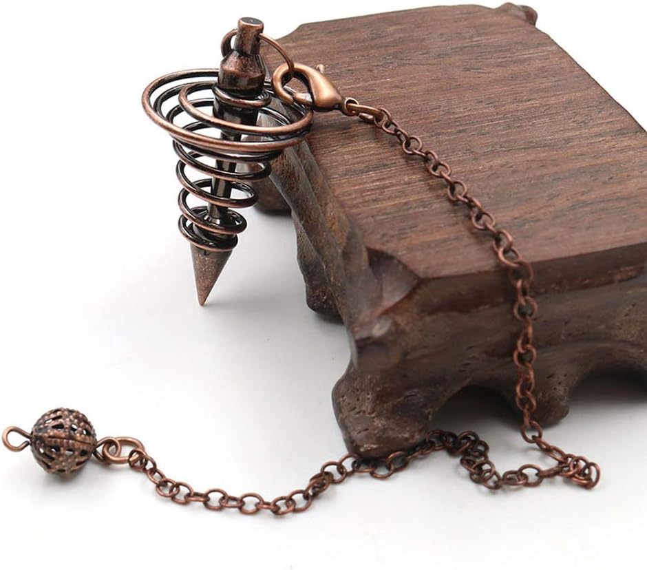 Amazon.com: Pissente Metal Spiritual Pendulum Divination Tool, Dowsing ...
