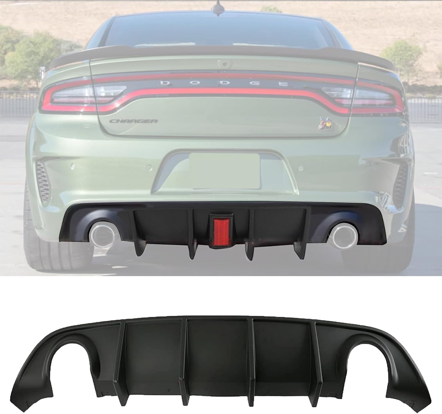 Amazon.com: Rear Diffuser Compatible with Charger 2015-2024 SRT, Scat ...