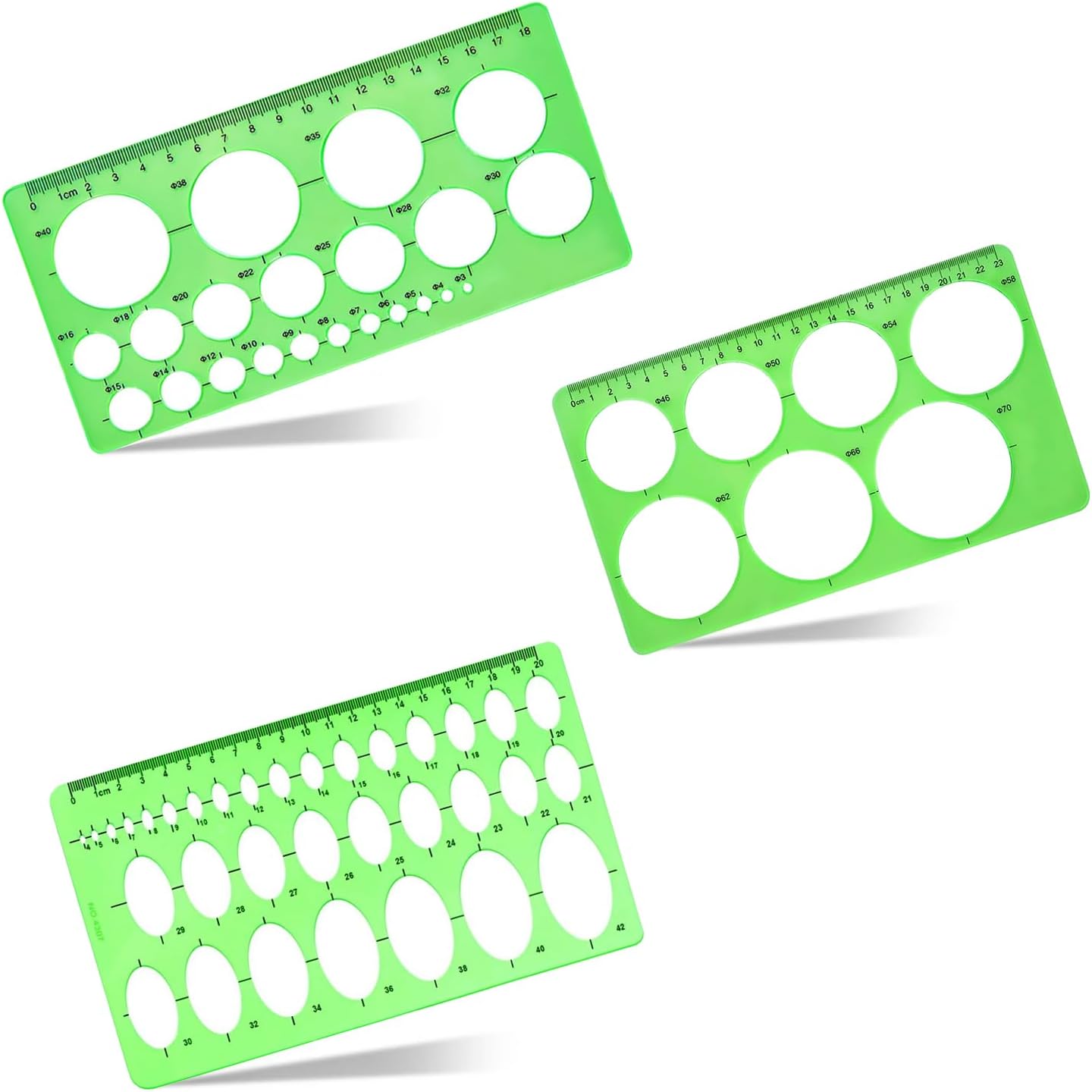 Amazon.com : H.ROLET 3Pcs Circle Template, Circle Stencil Circle ...