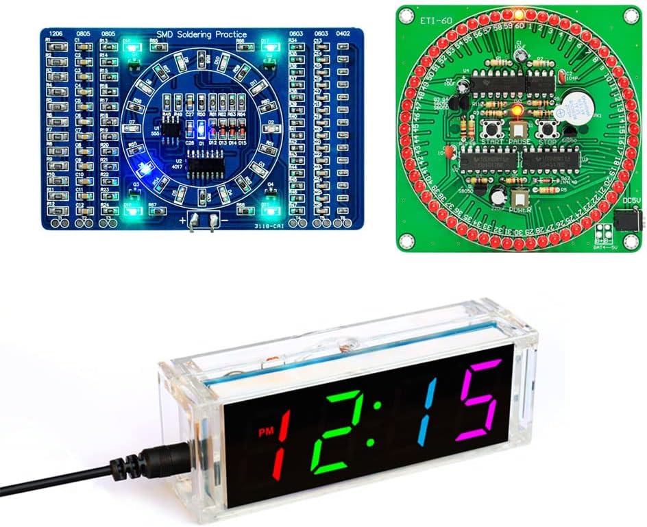 Amazon.com: Gikfun DIY SMD SMT, Electronic Timer,LED Alarm Clock ...