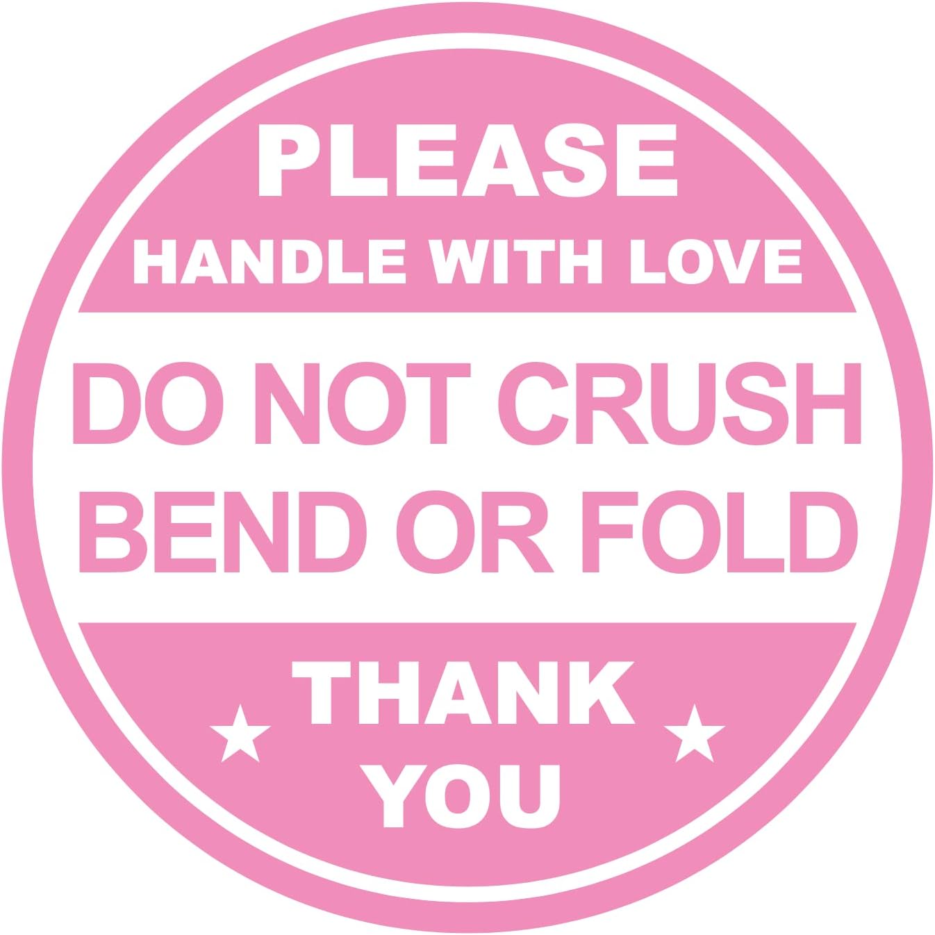 Amazon.com : 2 inch 300pcs Cute Pink Round Do not Crush Bend or Fold ...