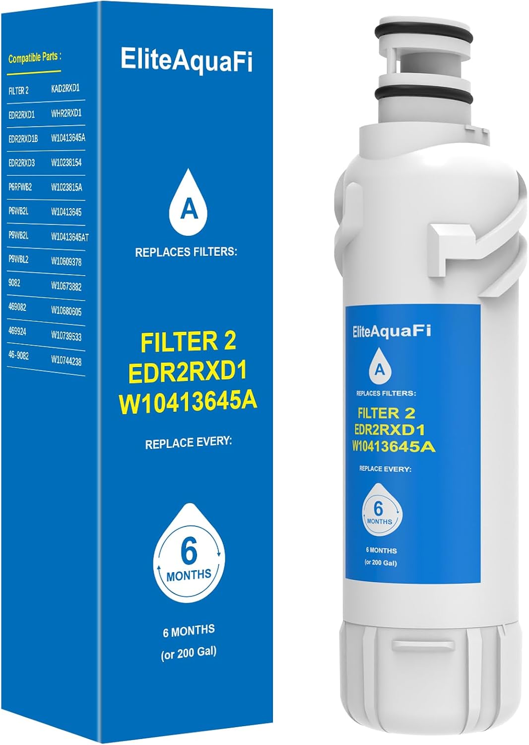 Amazon.com: EDR2RXD1 W104136-45A Filter 2 Compatible with W10413645A ...
