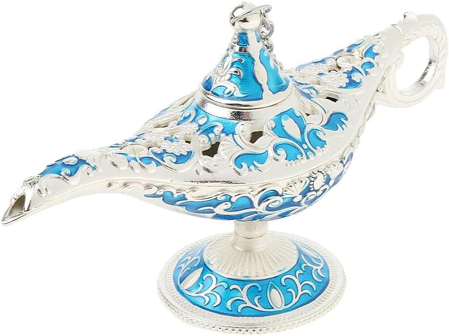 Amazon.com: misppro Shiny Vintage Collectable Aladdin Genie Lights Lamp ...