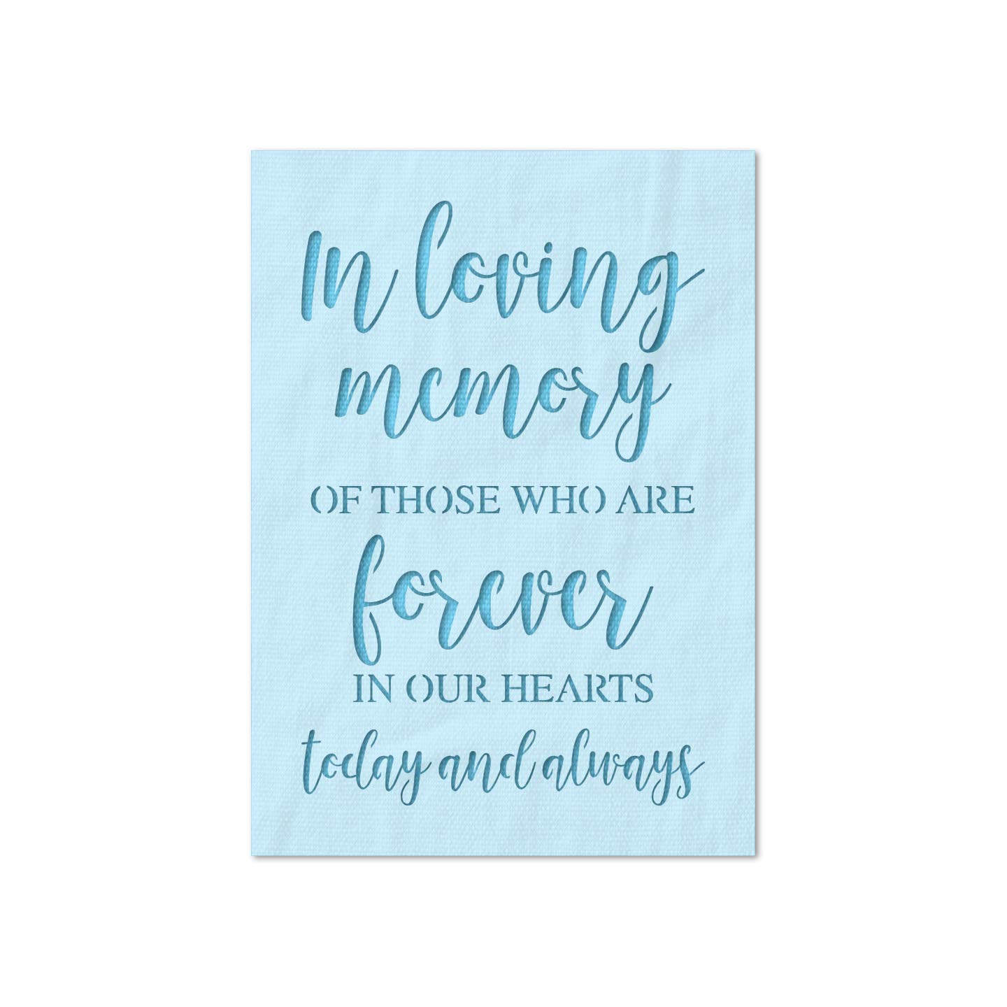 Amazon.com : Stencil Stop in Loving Memory Stencil - Reusable for DIY ...