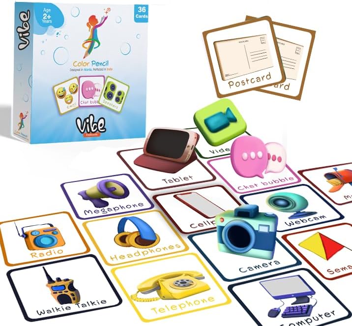 Buy Flash Cards for Toddlers – Set of 36 | Vibe Learning Cards for Kids ...