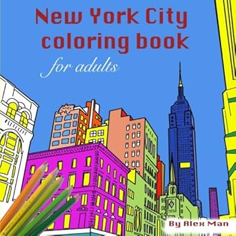 Amazon.com: New York City Coloring Book For Adults (Coloring Books ...