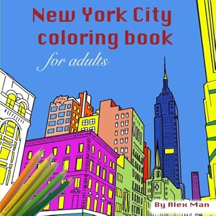 Amazon.com: New York City Coloring Book For Adults (Coloring Books ...
