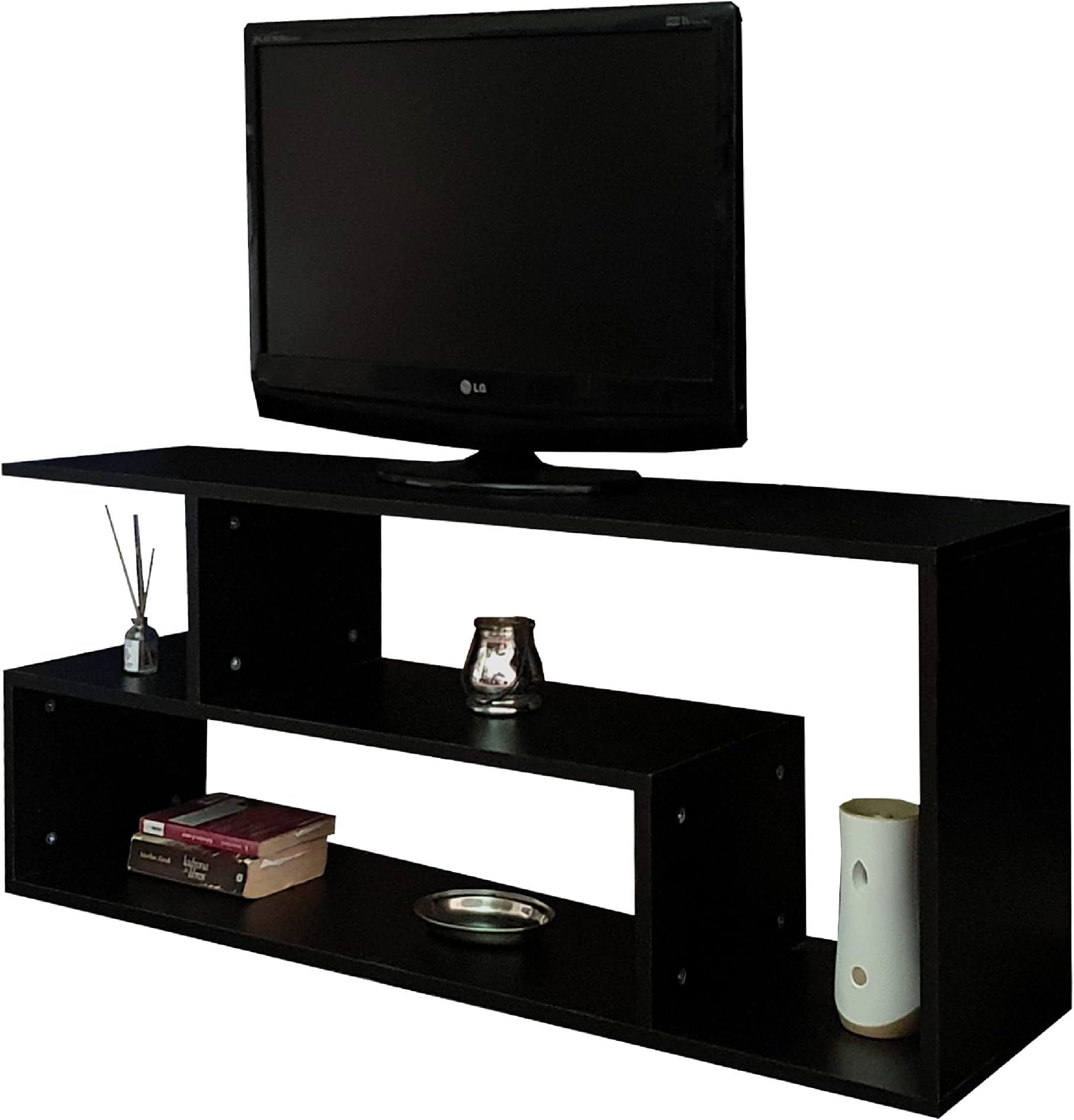 Ilios Innova | Mueble TV Flotante con Repisas | Parota Moderno ...