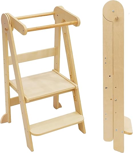 Amazon.com : Foldable Toddler Tower 95% Preassembled Kitchen Stool ...