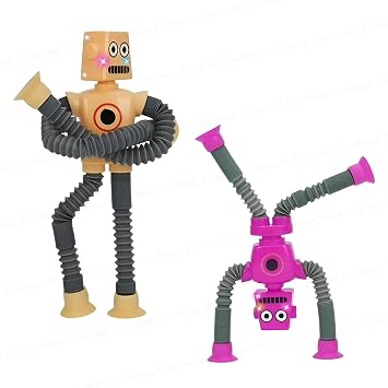 Buy FunBlast Flexible Fighting Robots Toy with Light - Pack of 2 ...